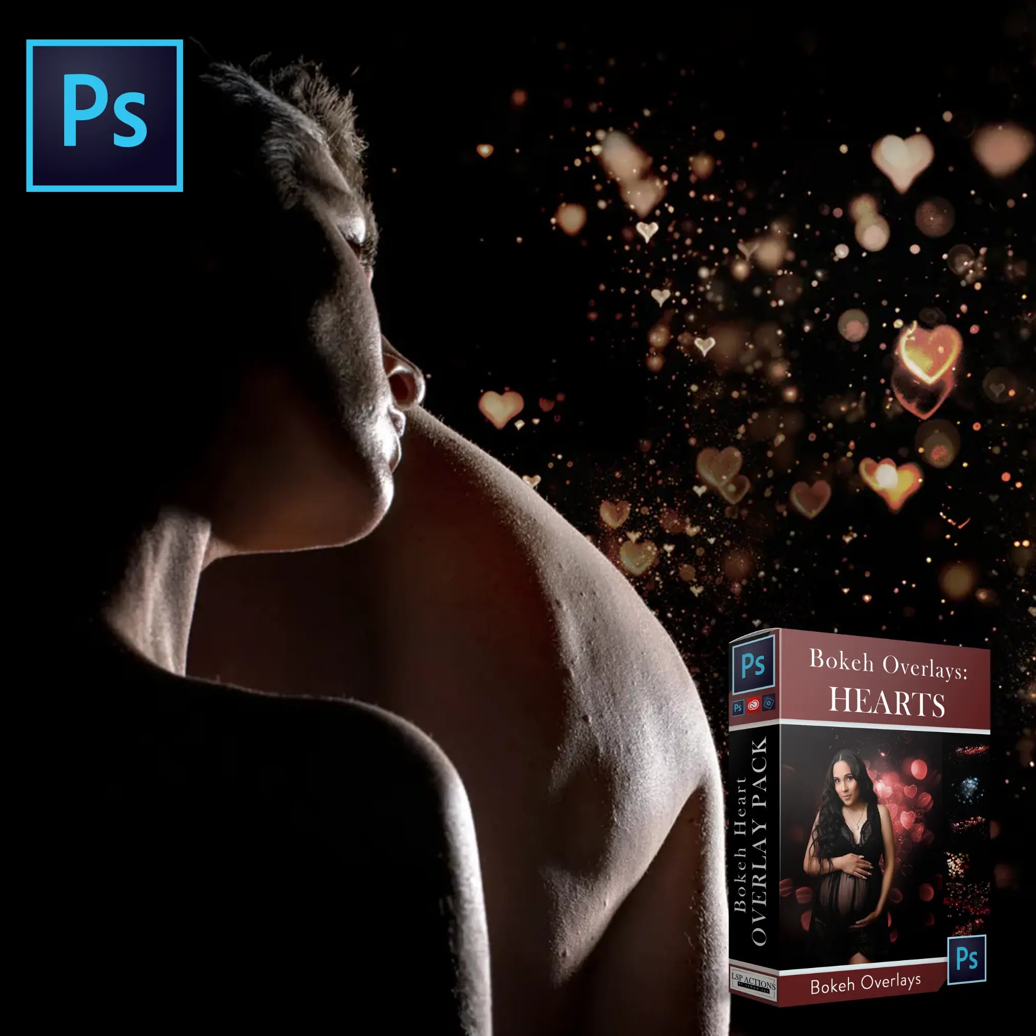 Bokeh Heart Overlays – LSP Actions by Lemon Sky