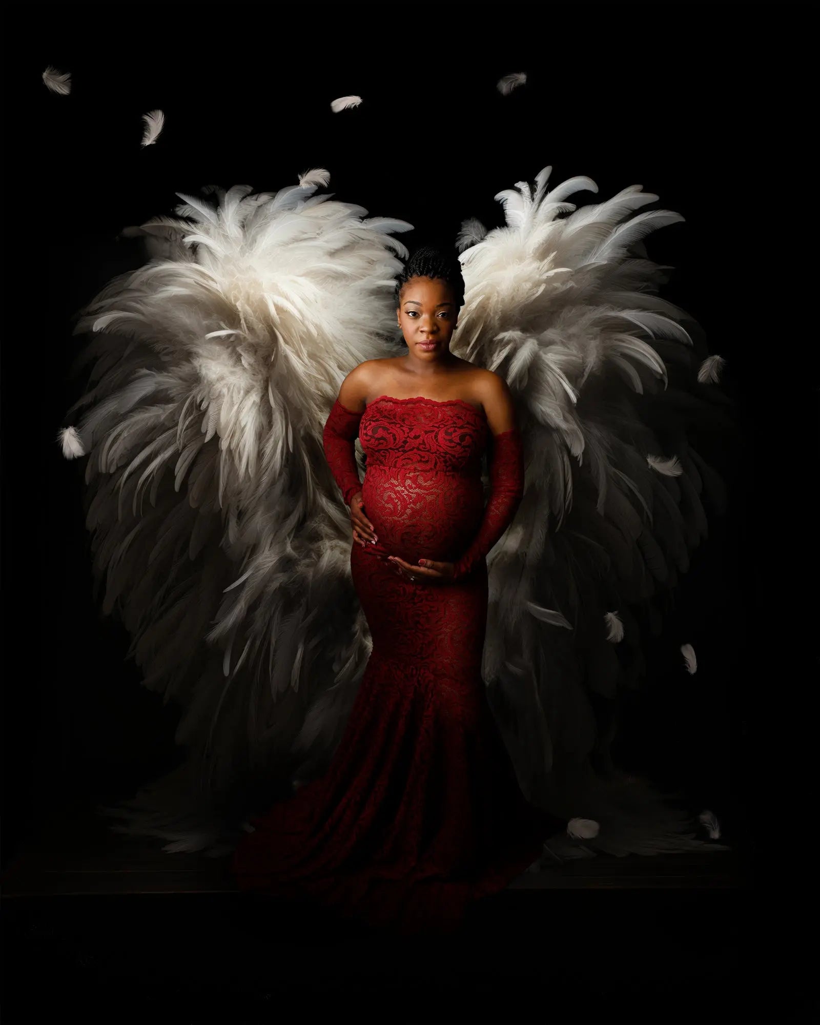 Angel Wings "Moody" Digital Background – LSP Actions by Lemon Sky