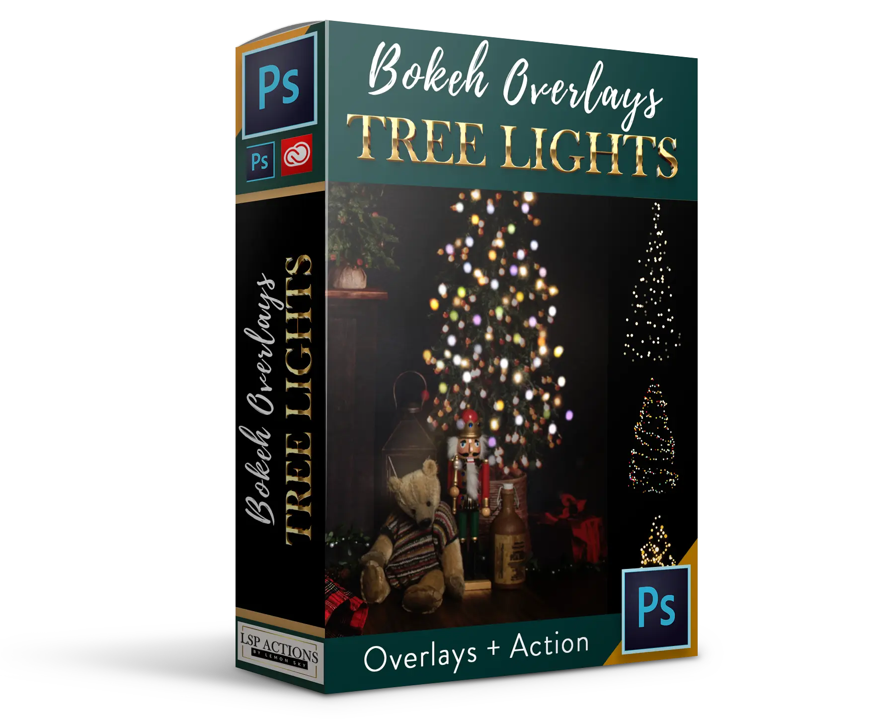 Christmas Tree Light Overlays + Photoshop Actions – LSP Actions by Lemon Sky