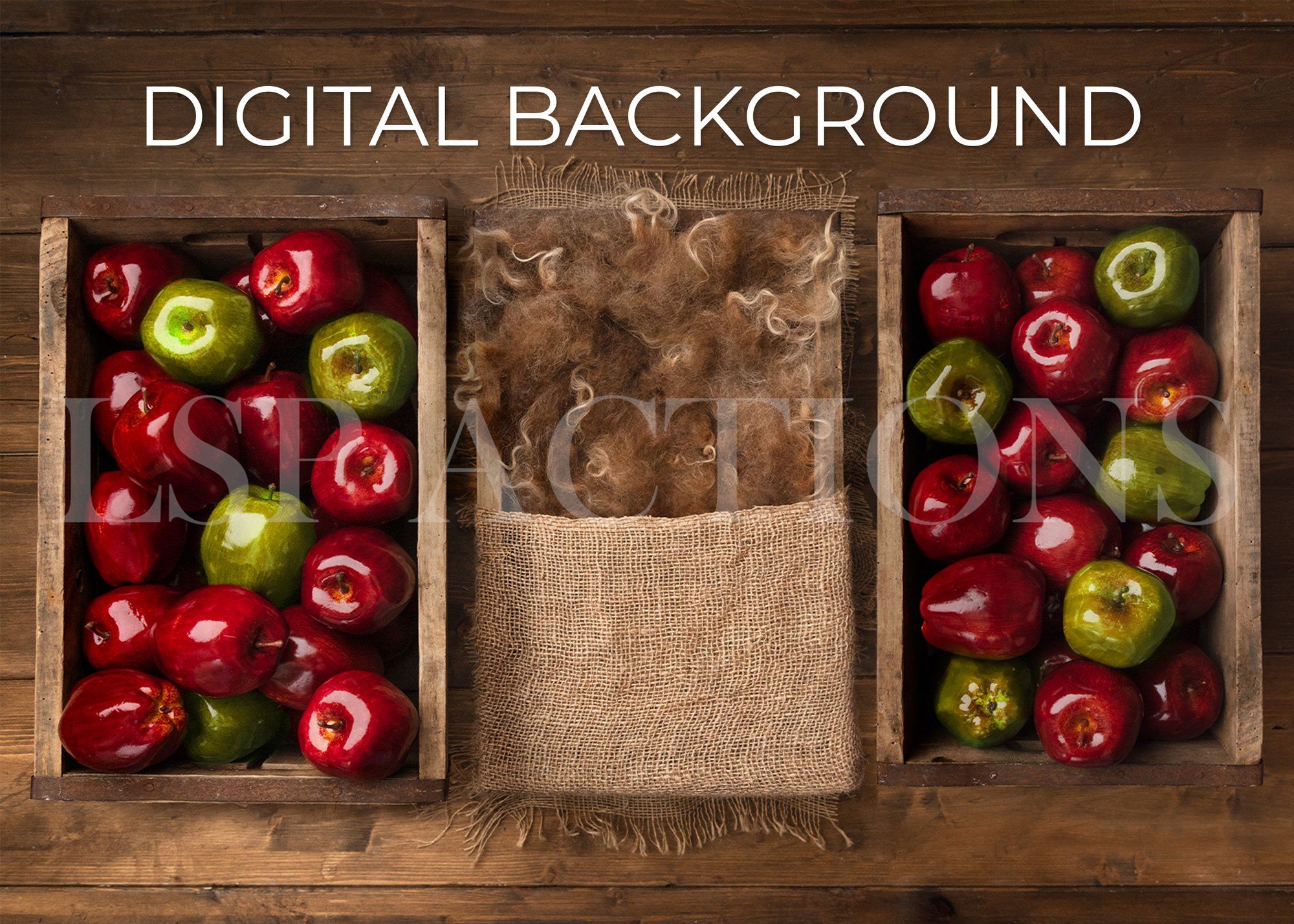 Apple Crate Digital Background for Newborn Photographers | PSD Multi ...